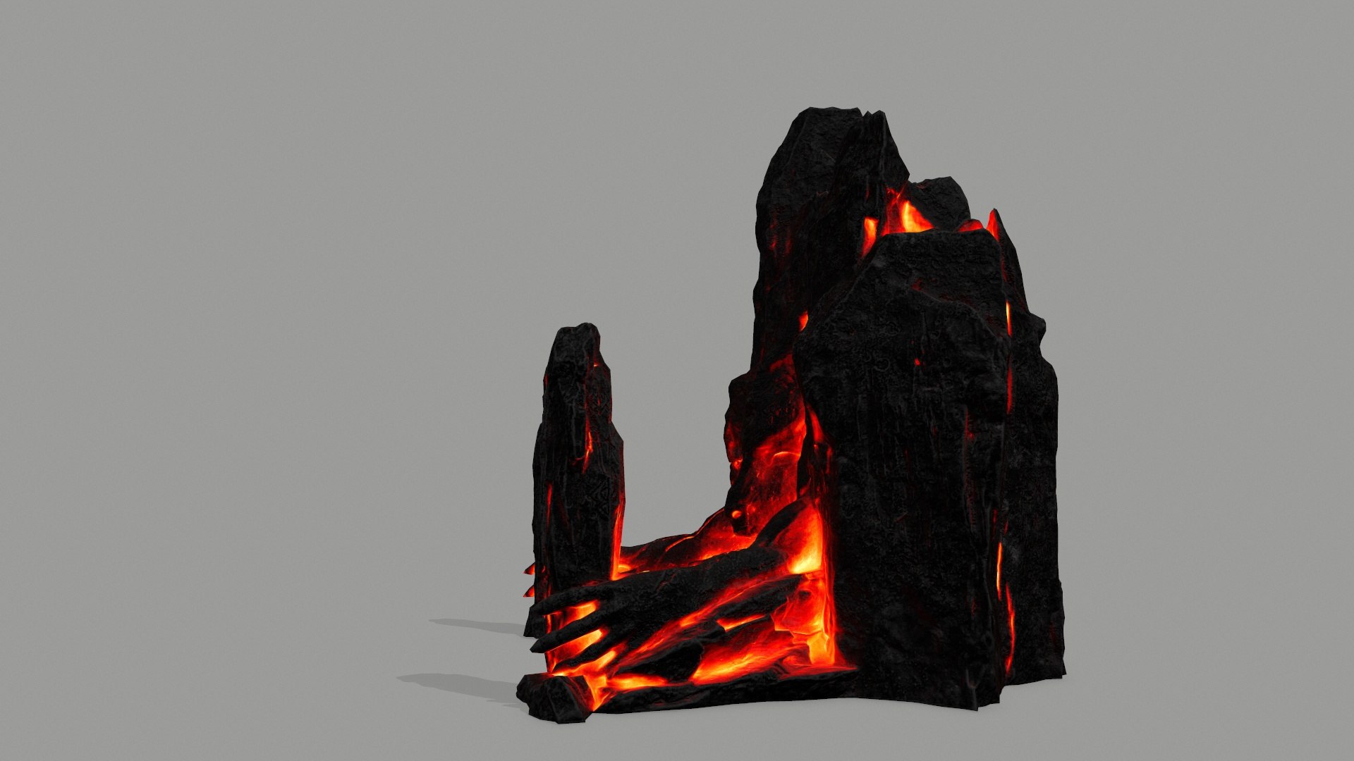 3D lava rock gate - TurboSquid 2144299