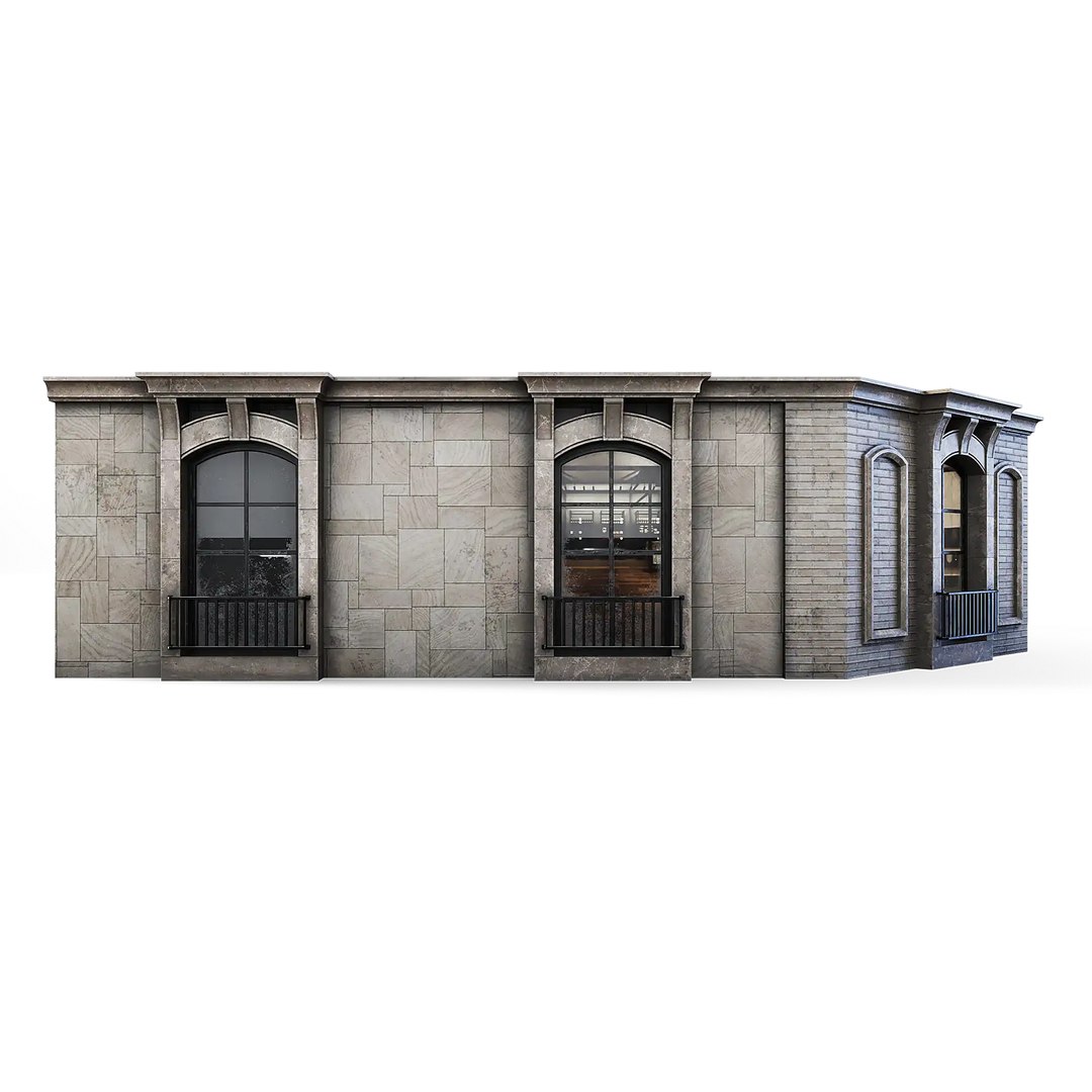 3D Tenement Building Upper Floor - TurboSquid 2420763