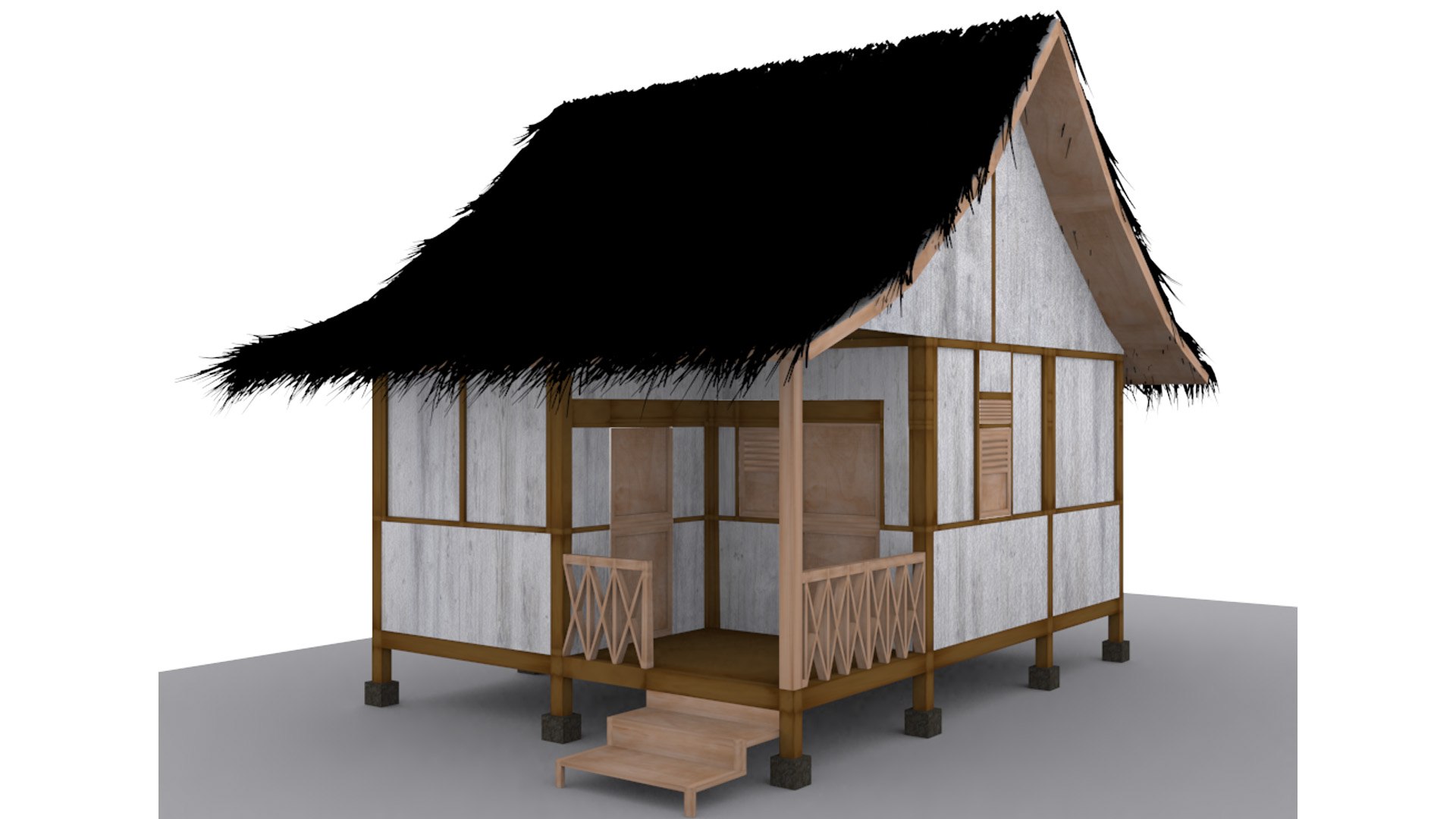 Sundanese Traditional Suhunan Jubleg Nangkub Model - TurboSquid 2338323