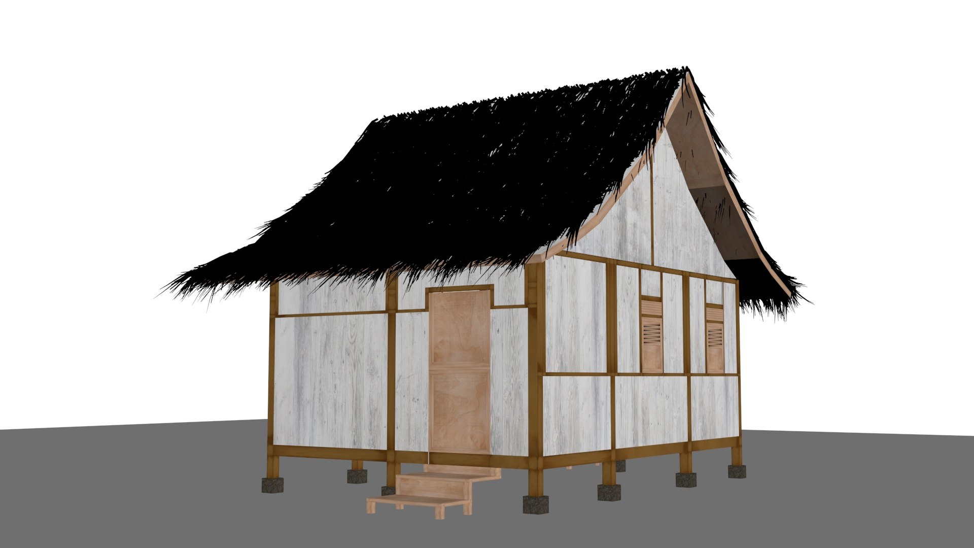 Sundanese Traditional Suhunan Jubleg Nangkub Model - TurboSquid 2338323
