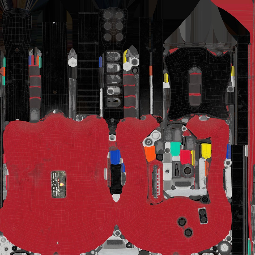 Guitar Hero 2 Controller Model - TurboSquid 2116026