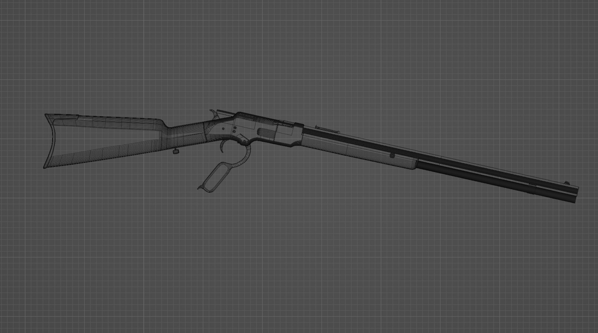 3D Winchester Repeater Rifle 3d Fully Textured Game Ready Model Cowboy ...