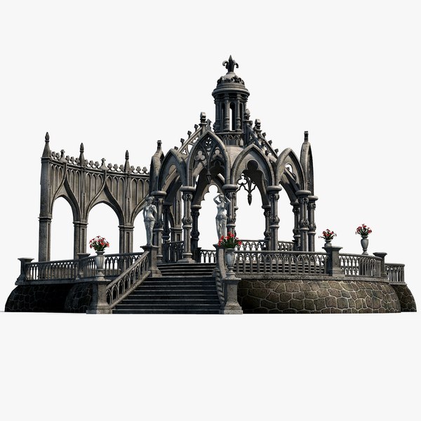 Gothic bridge 3D model - TurboSquid 1185373