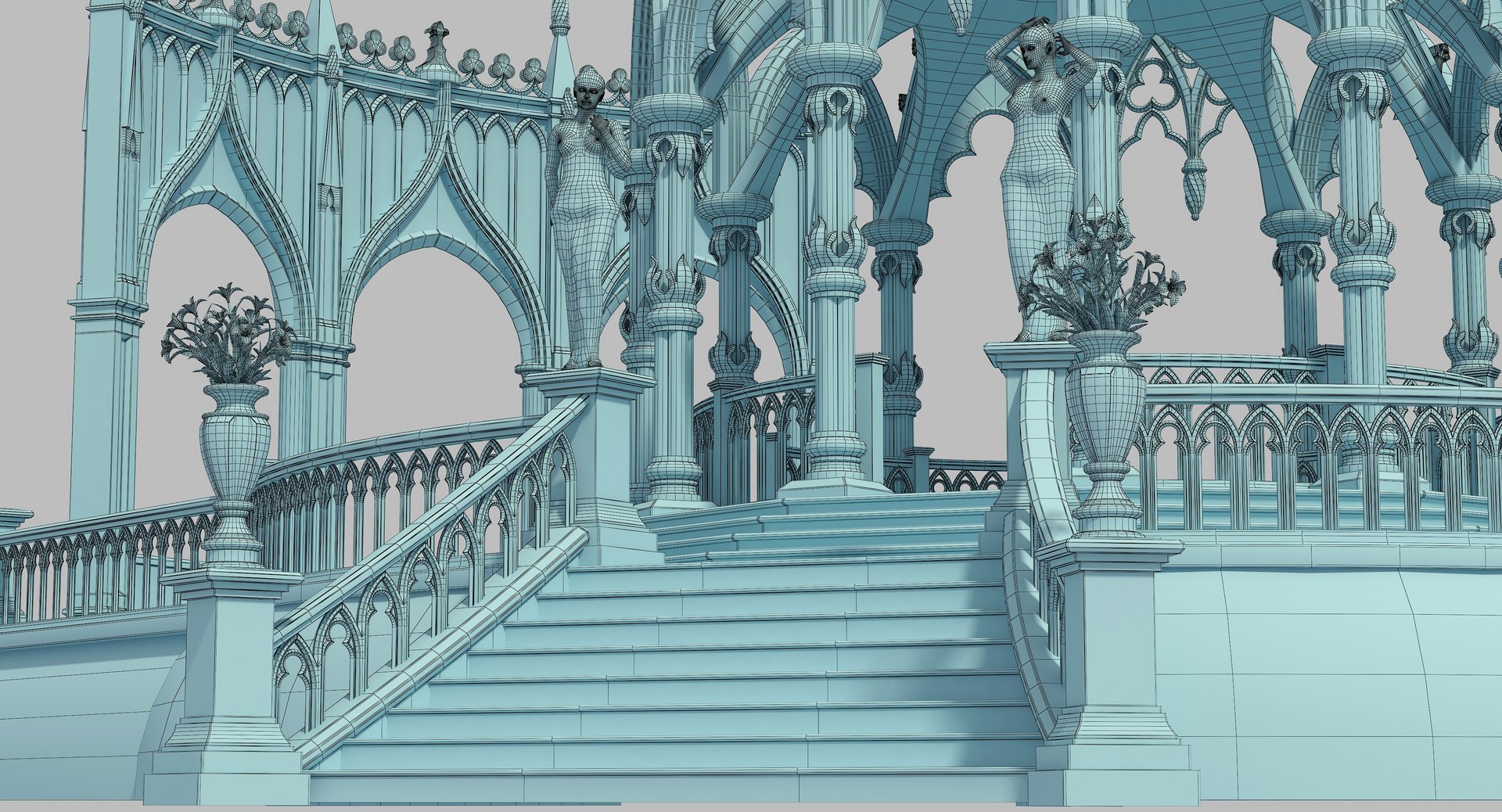 3D gothic pavilion 02 build model - TurboSquid 1248977