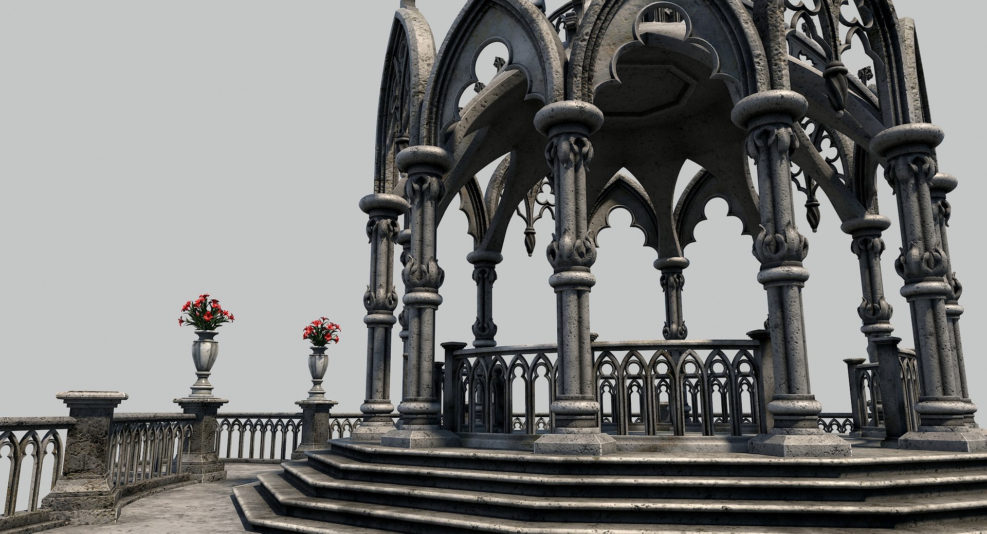 3D gothic pavilion 02 build model - TurboSquid 1248977