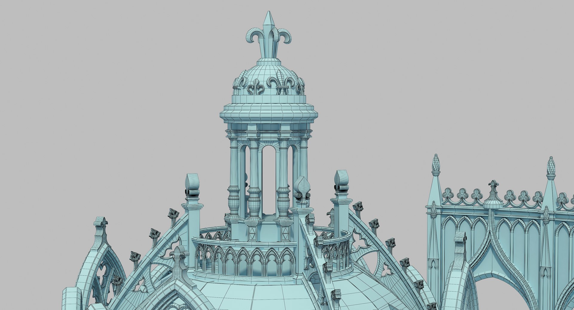 3D gothic pavilion 02 build model - TurboSquid 1248977