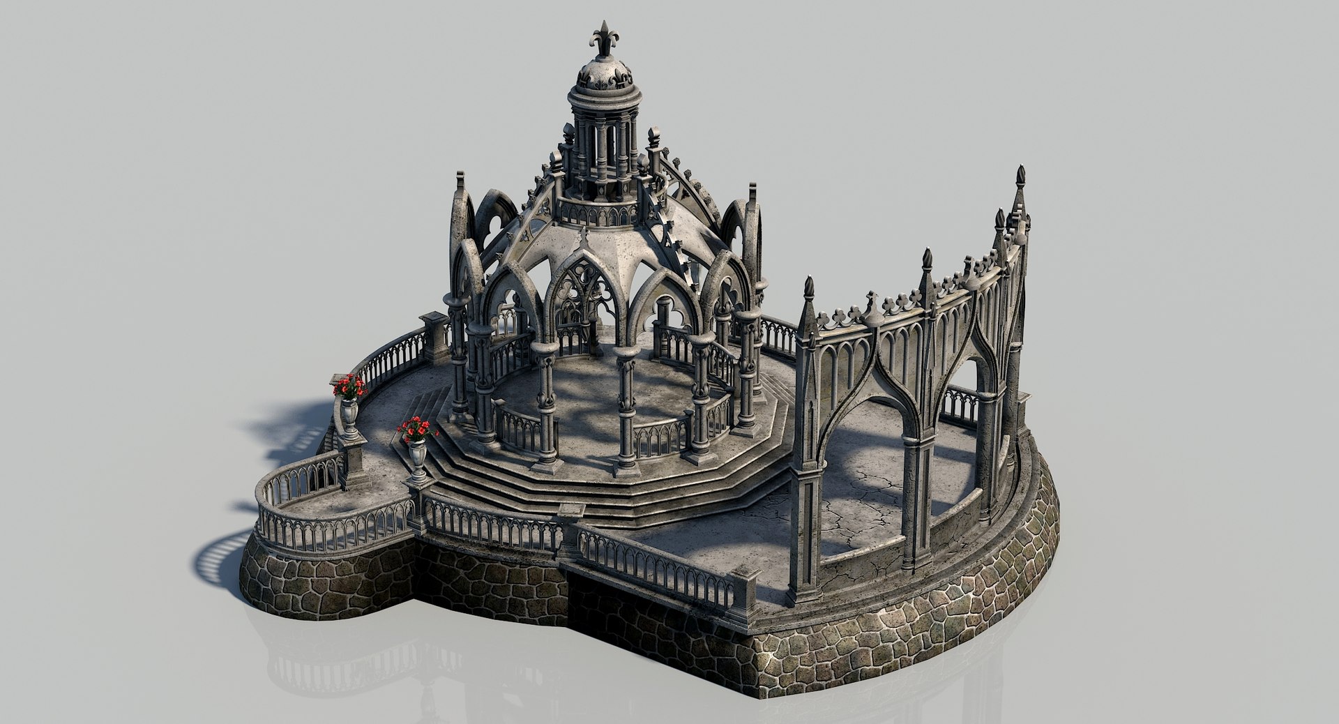 3D Gothic Pavilion 02 Build Model - TurboSquid 1248977