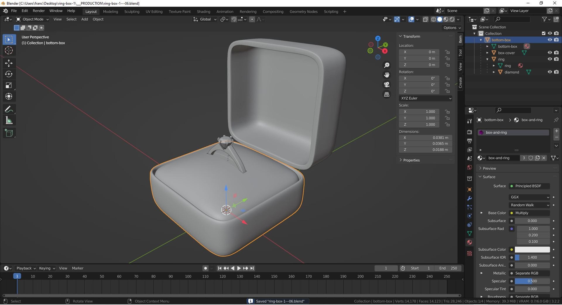 Ring Box 1 3D Model - TurboSquid 2032742