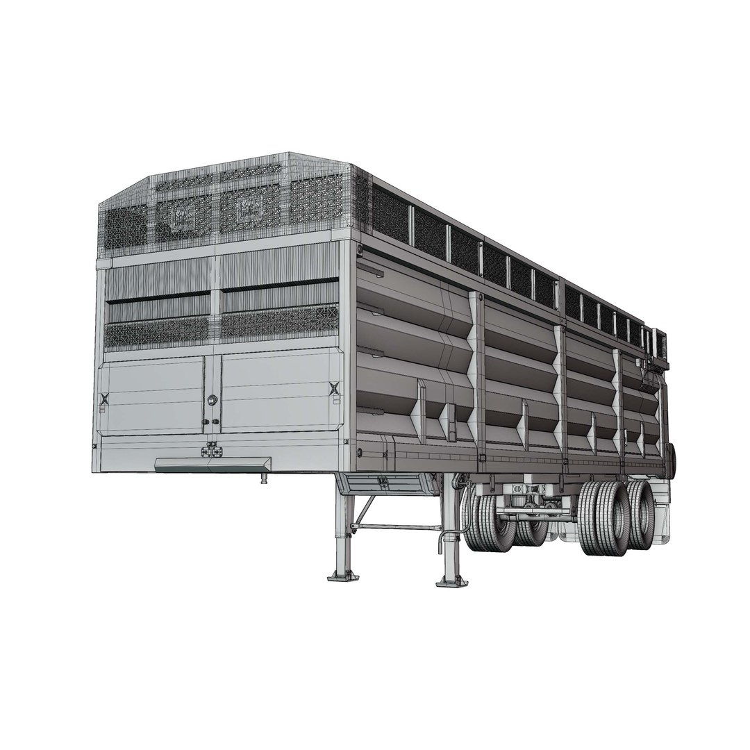 36 Mas Chain Floor Trailer 3D Model - TurboSquid 2087850