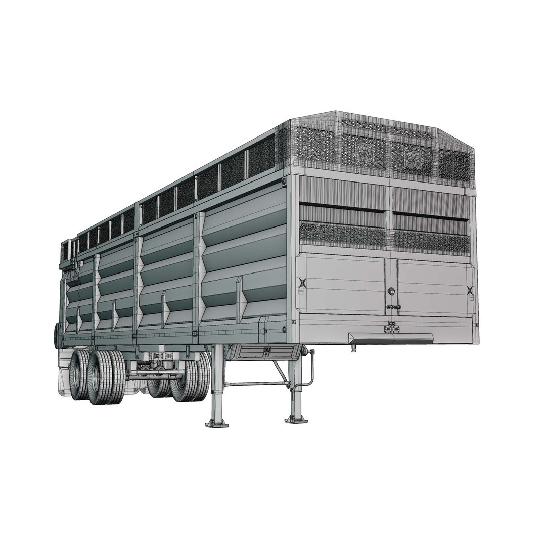 36 Mas Chain Floor Trailer 3D Model - TurboSquid 2087850