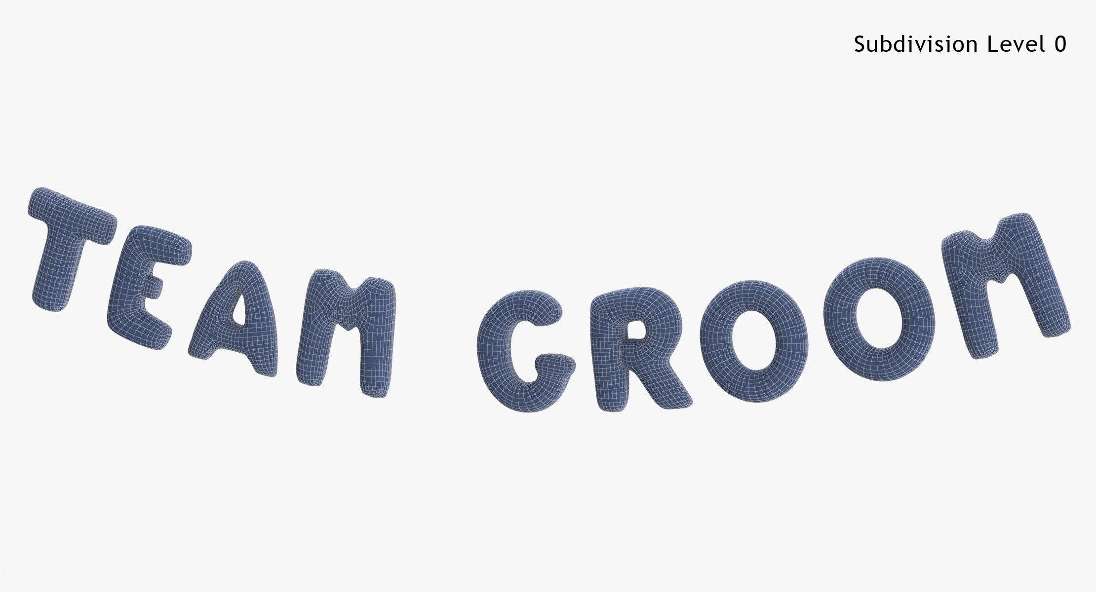 modèle 3D de Fleuret Ballon Mots Team Groom Argent - TurboSquid 1747503