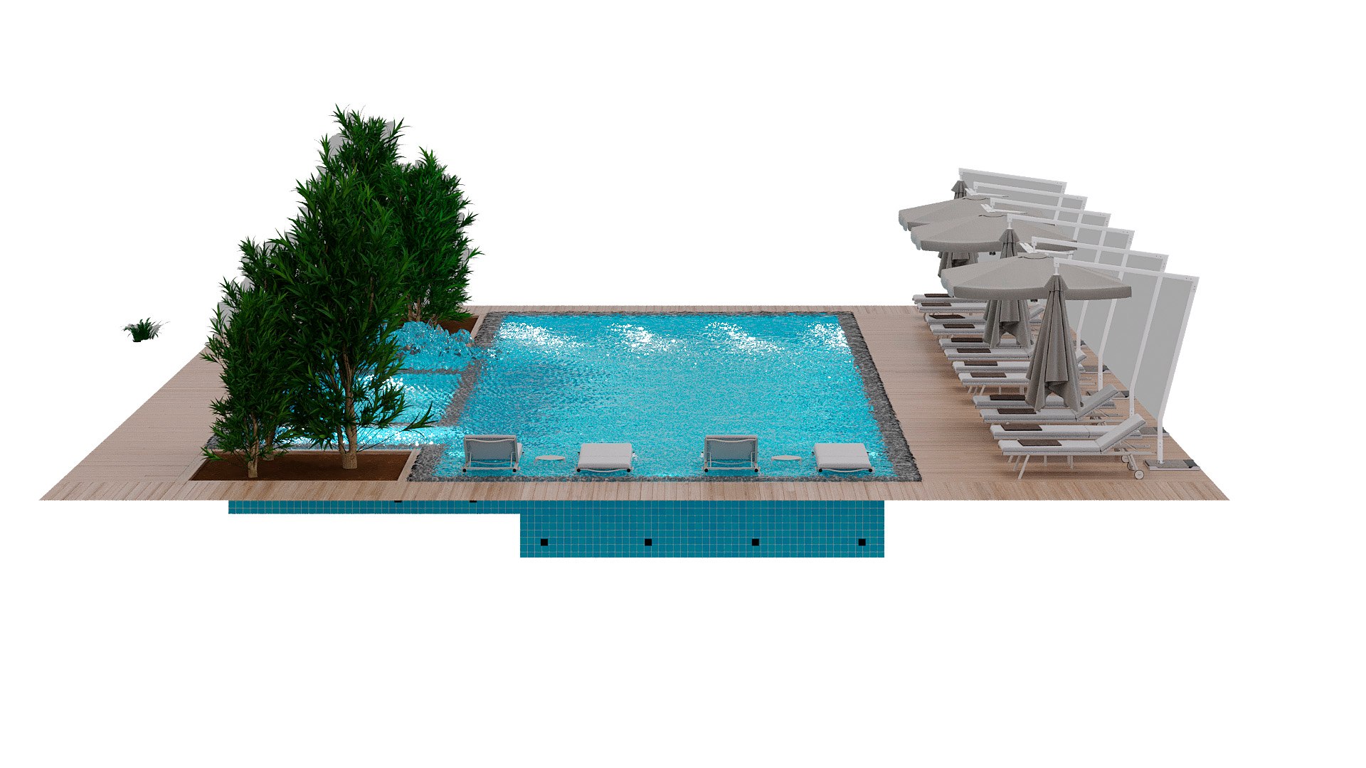 Swimming Pool 3D Model - TurboSquid 2329269