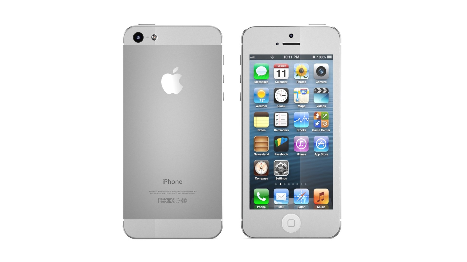 Apple IPhone 5 White Model TurboSquid 2158105