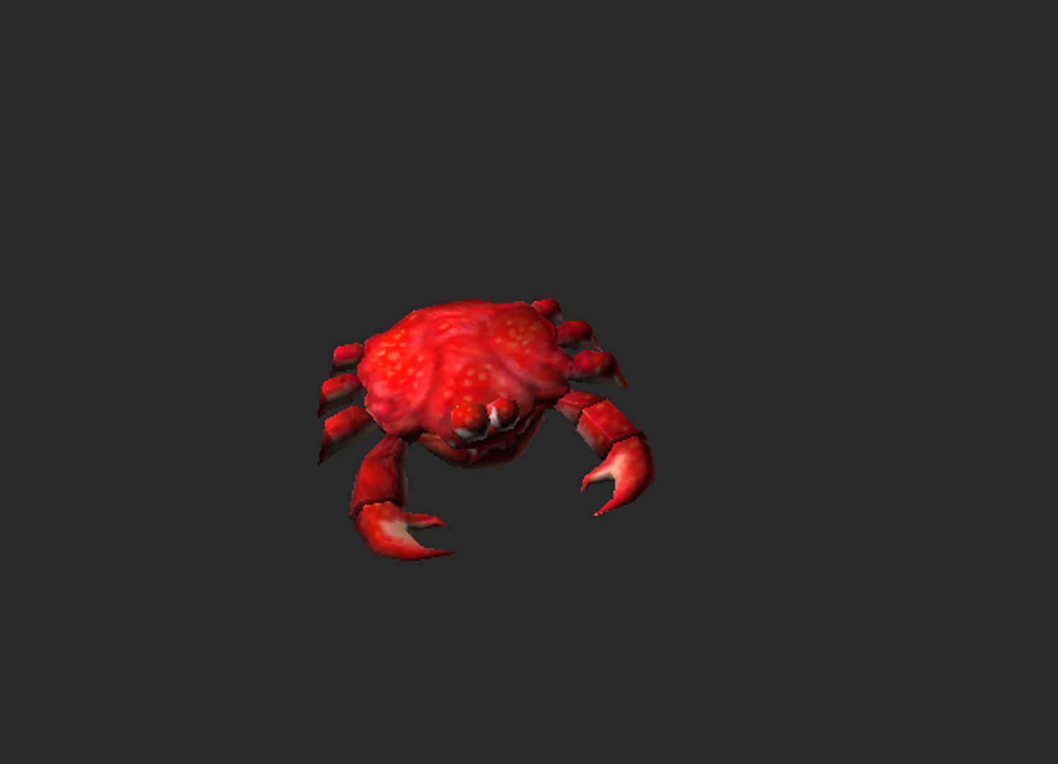Crab Animation Walk Obj
