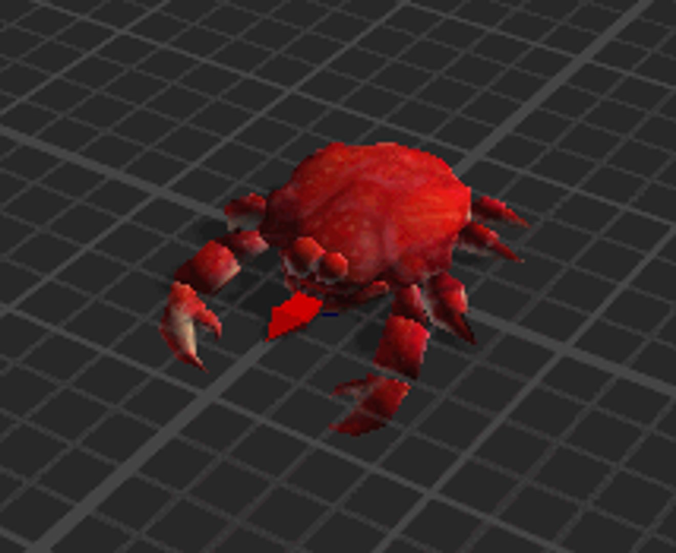 Crab Animation Walk Obj