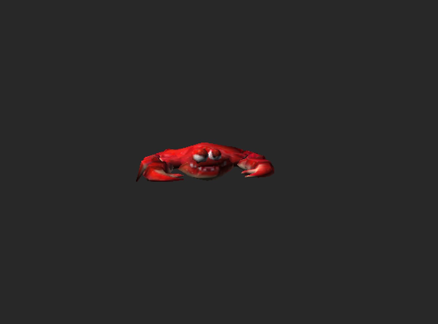 Crab Animation Walk Obj