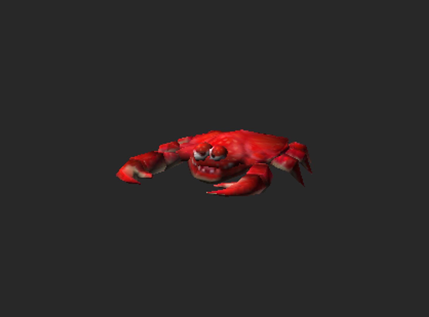 Crab Animation Walk Obj