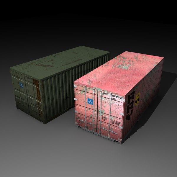 3d model containers cargo