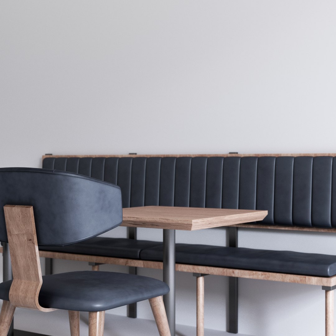 Cafe Seating Area 2 3D Model - TurboSquid 2342824