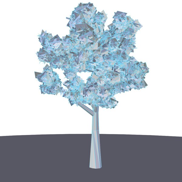 3d model tree leaf