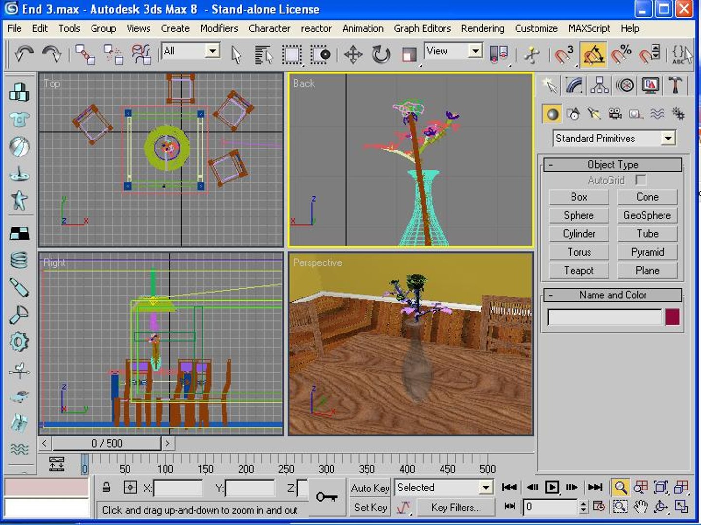 rose flower 3d max