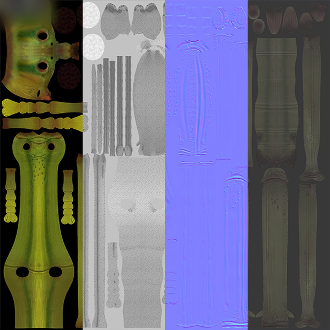 Walkingstick stick 3D model - TurboSquid 1526299