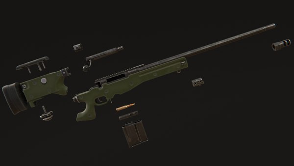 modelo 3d AWM Accuracy International L96A3 Arctic Warfare.338 Lapua ...