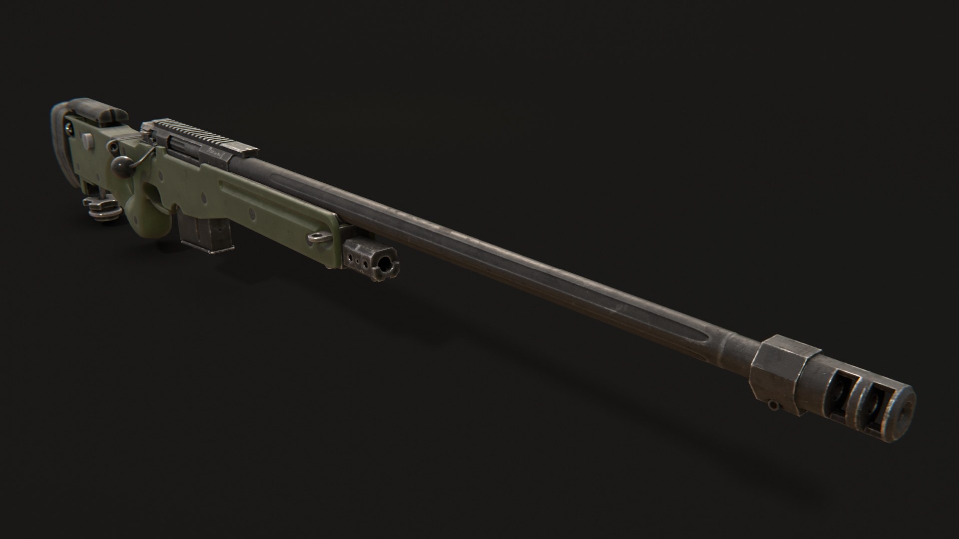 3D Awm Arctic Warfare Magnum - TurboSquid 1608131