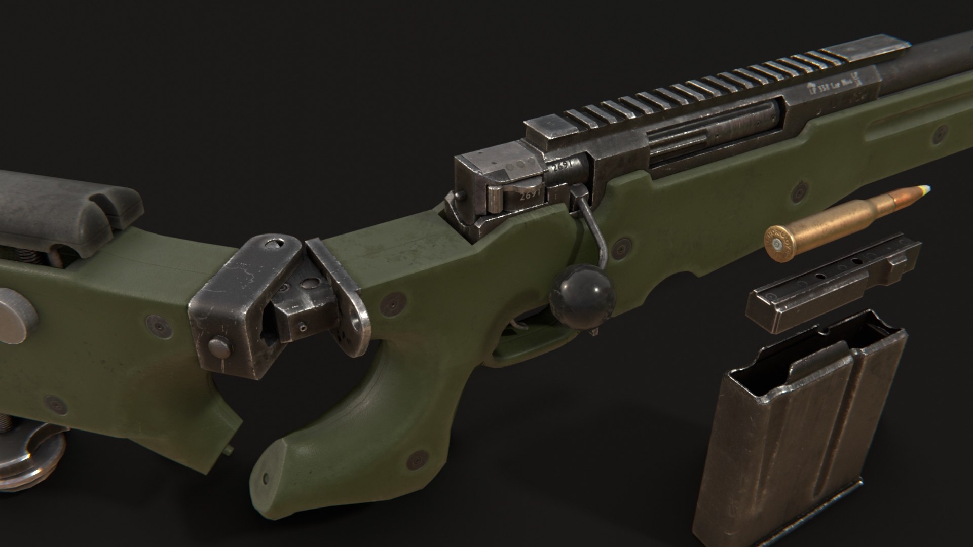 3D Awm Arctic Warfare Magnum - TurboSquid 1608131