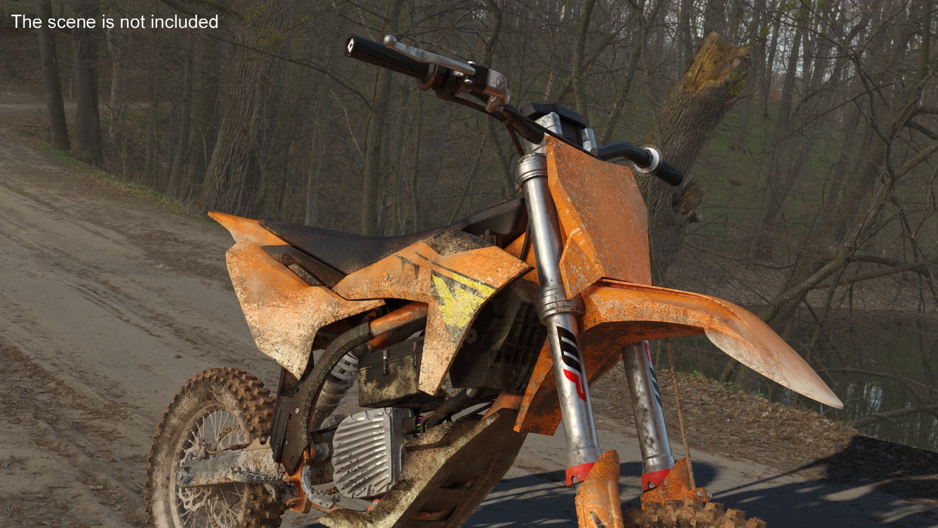 3D Mini Cross Motorcycle 2025 KTM SX-E 5 Dirty Rigged - TurboSquid 2396092