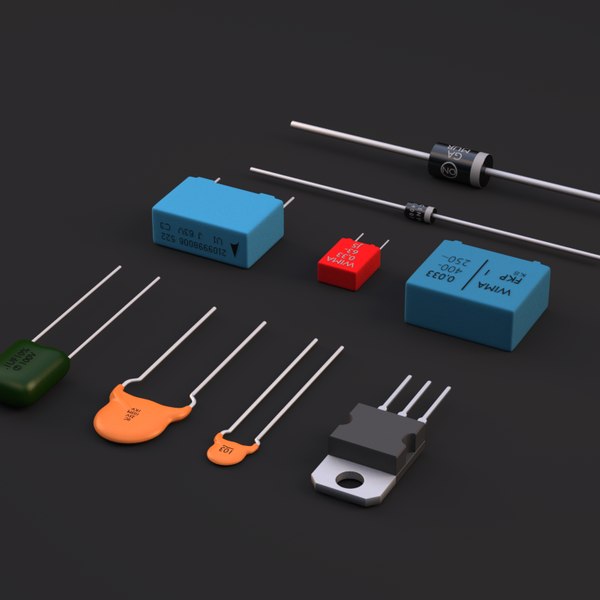 3d electronic components model