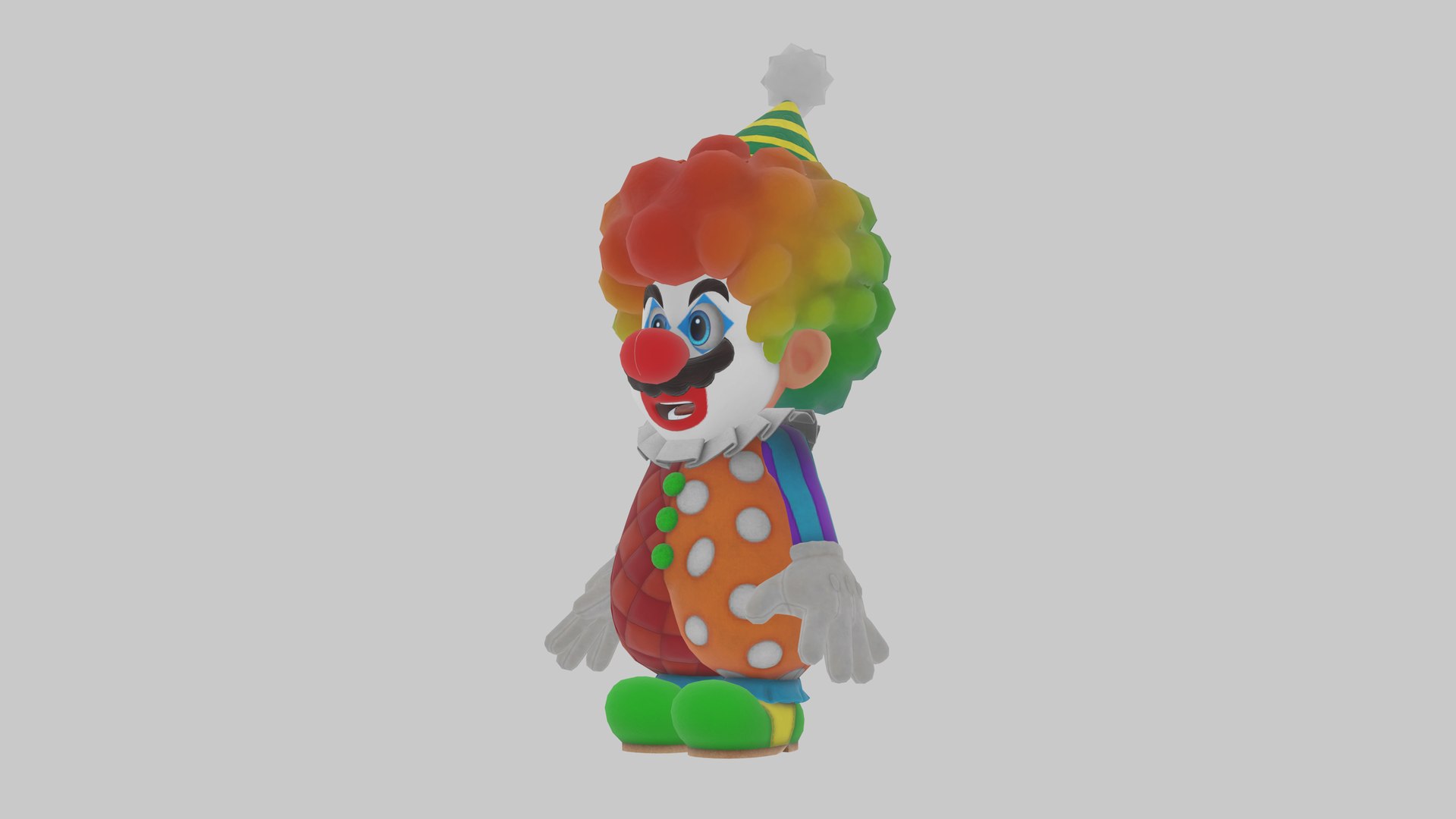 CLOWN MARIO - PBR - RIGGED 3D Model - TurboSquid 1726104