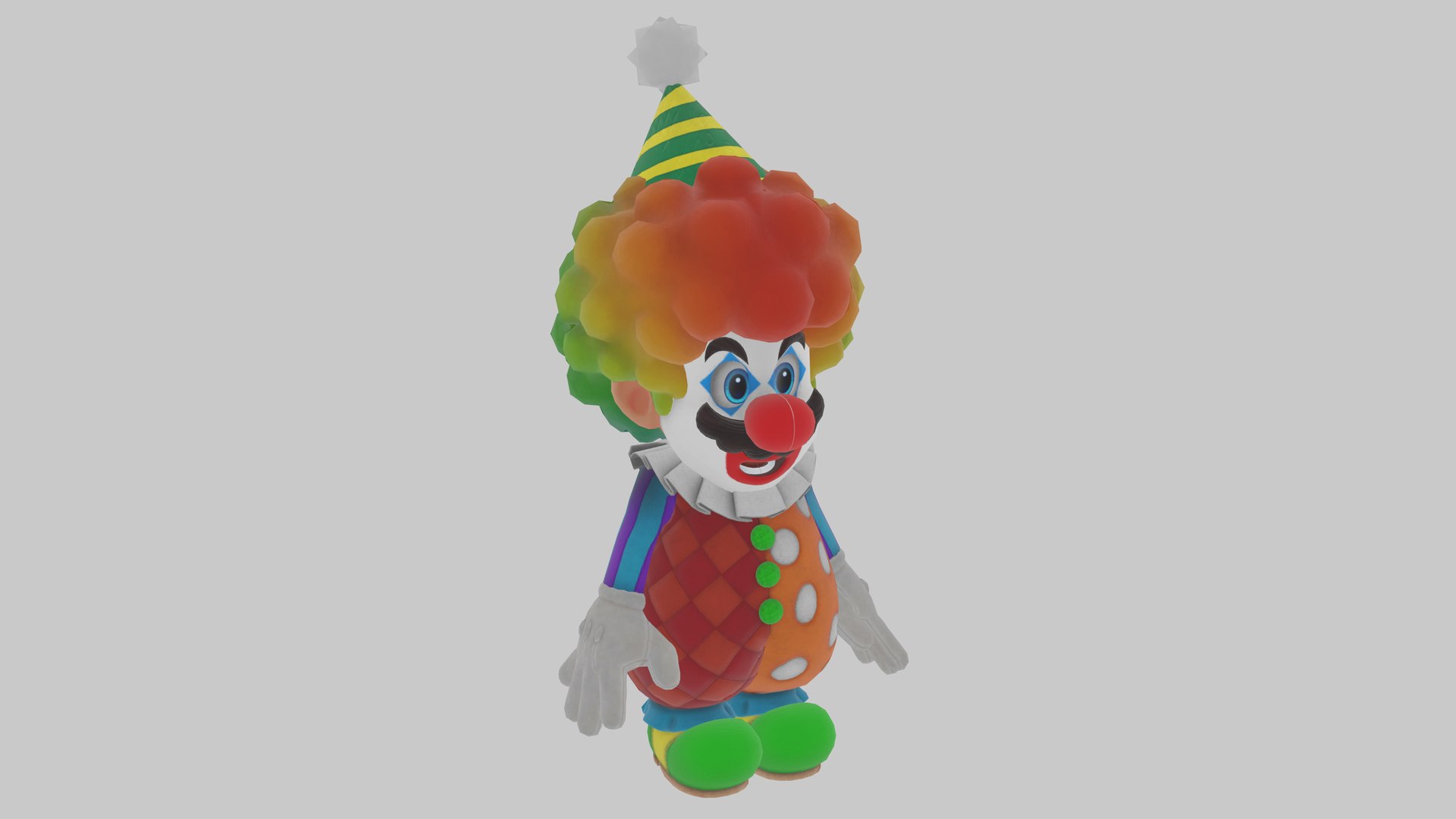 CLOWN MARIO - PBR - RIGGED 3D Model - TurboSquid 1726104