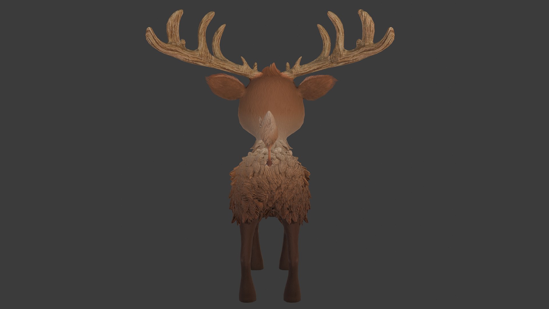 3D Rigged Cartoon Deer Model - TurboSquid 2306316