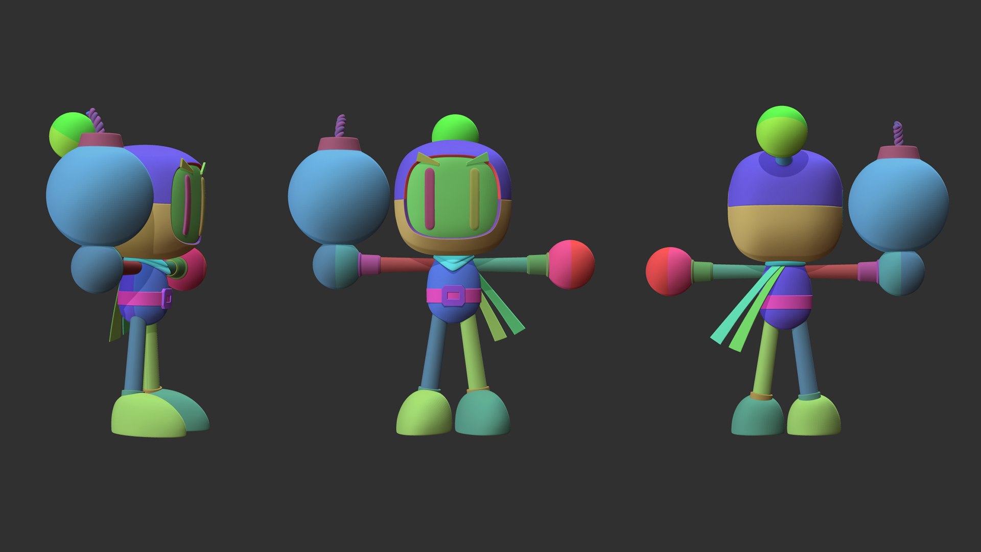 Red Bomberman Smashified Character 8K 2 3D Model - TurboSquid 2156167