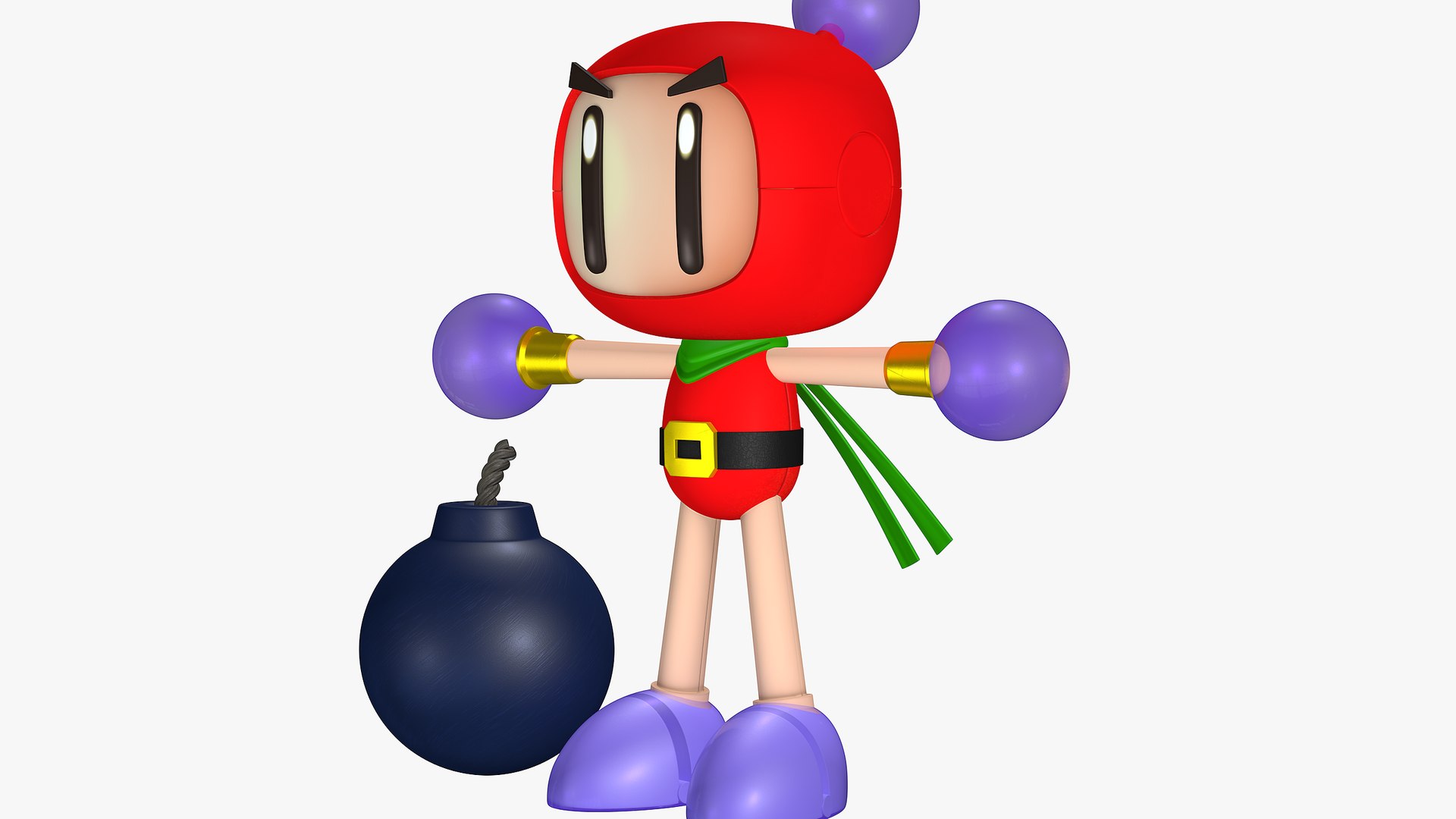 Red Bomberman Smashified Character 8K 2 3D Model - TurboSquid 2156167