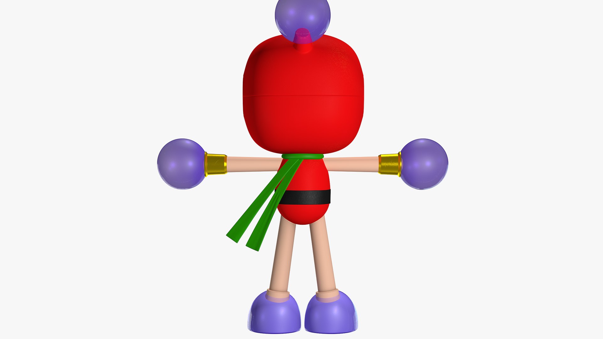 Red Bomberman Smashified Character 8K 2 3D Model - TurboSquid 2156167