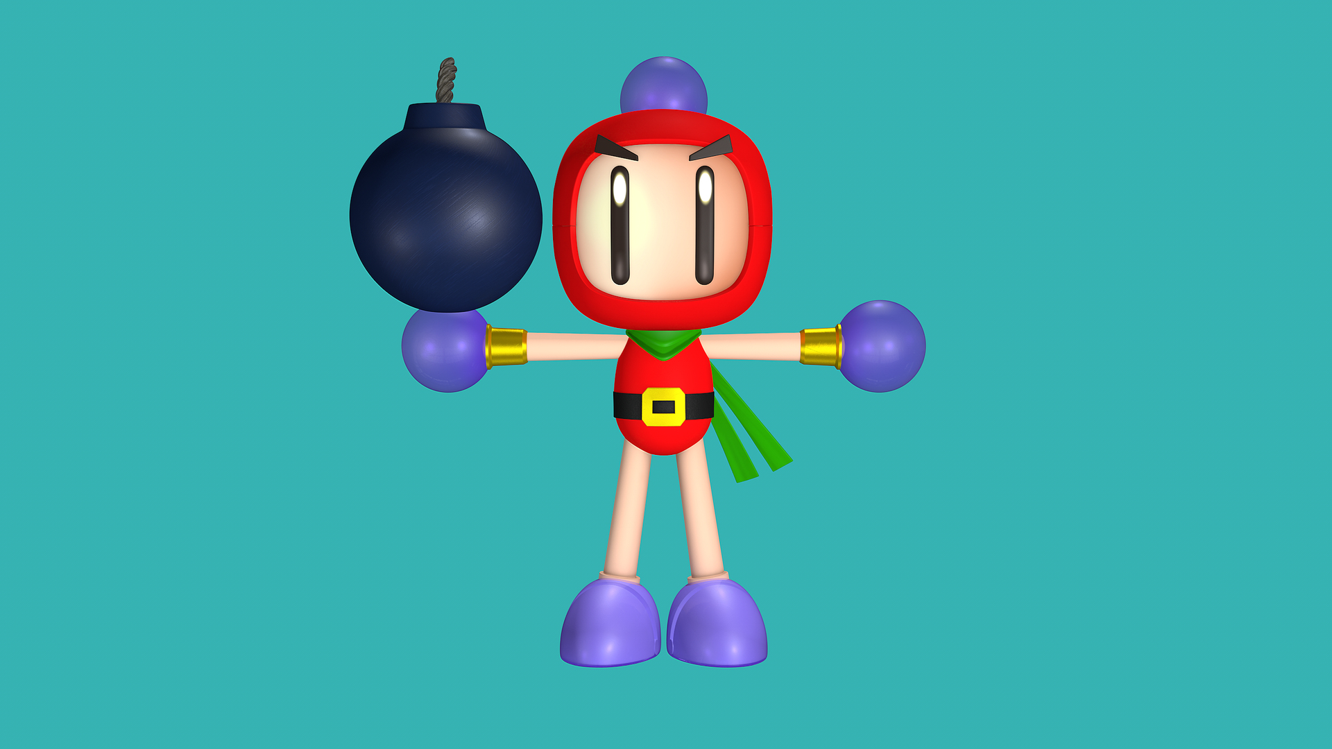 Red Bomberman Smashified Character 8K 2 3D Model - TurboSquid 2156167