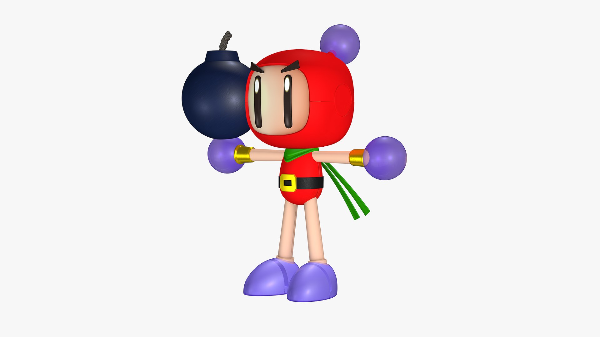 Red Bomberman Smashified Character 8K 2 3D Model - TurboSquid 2156167