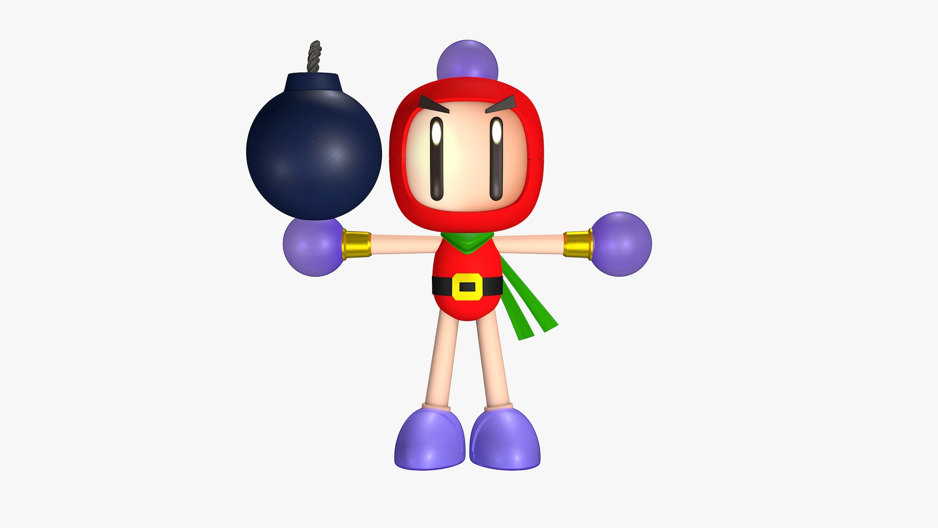Red Bomberman Smashified Character 8K 2 3D Model - TurboSquid 2156167
