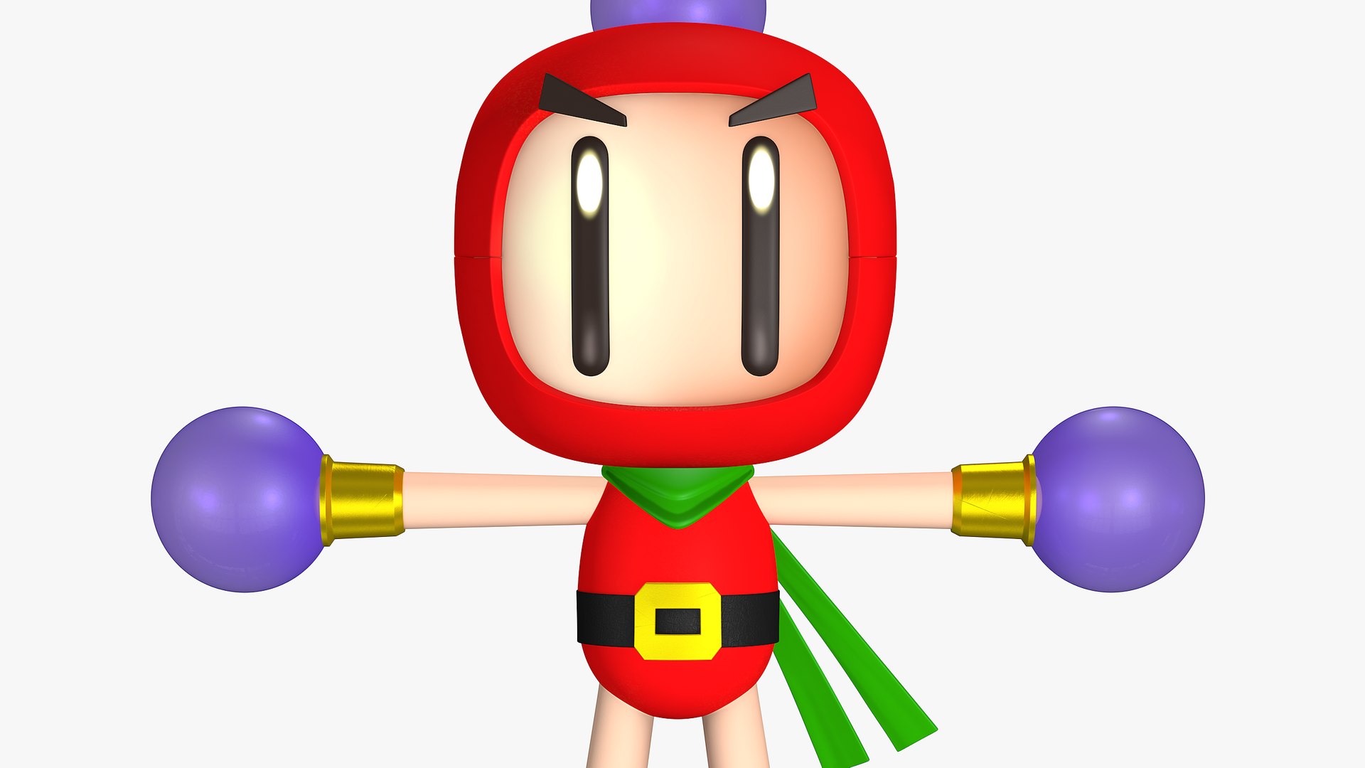 Red Bomberman Smashified Character 8K 2 3D Model - TurboSquid 2156167