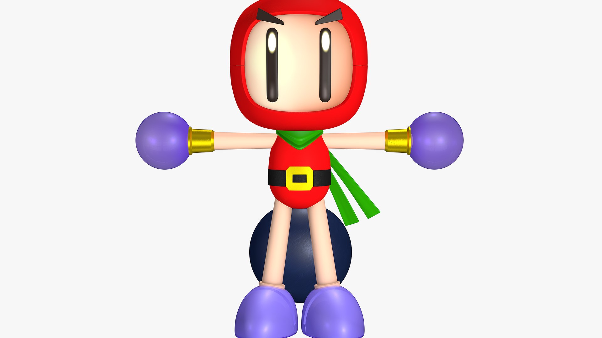 Red Bomberman Smashified Character 8K 2 3D Model - TurboSquid 2156167