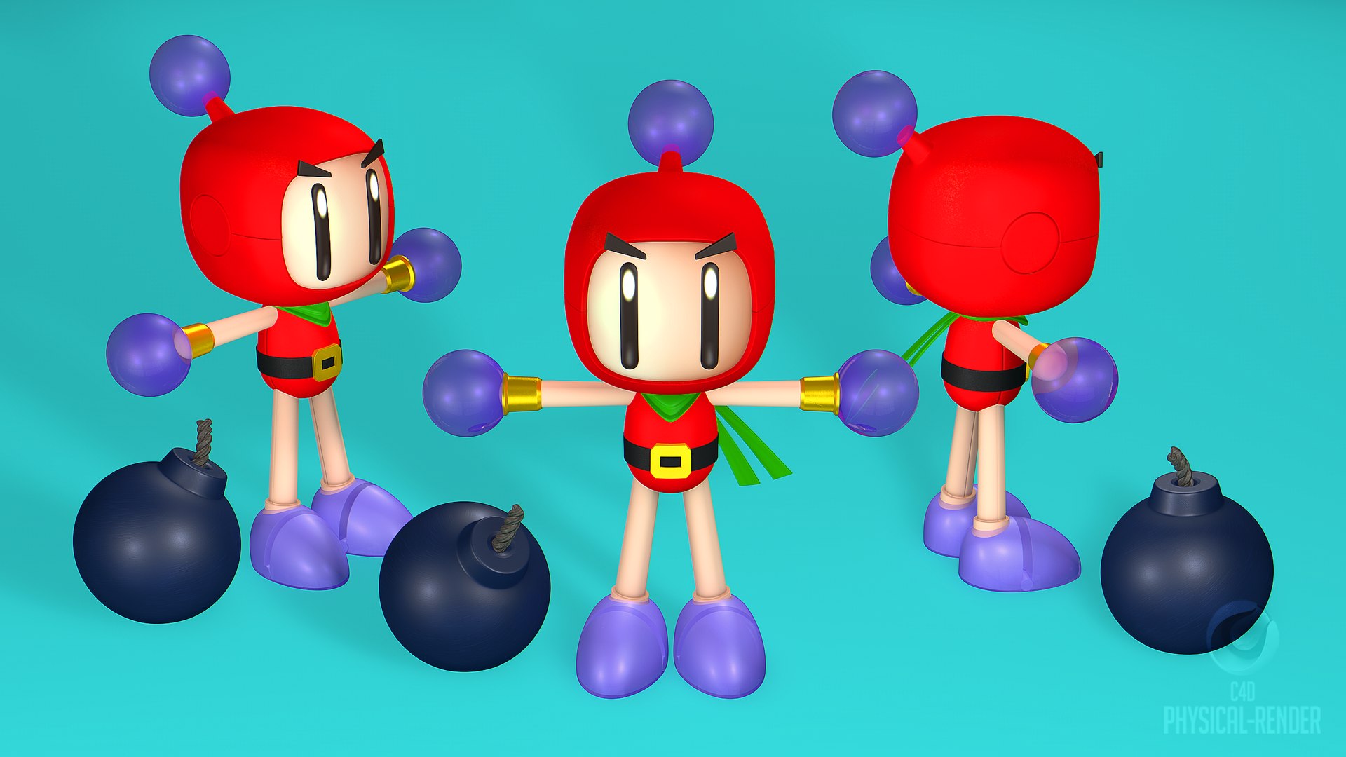Red Bomberman Smashified Character 8K 2 3D Model - TurboSquid 2156167