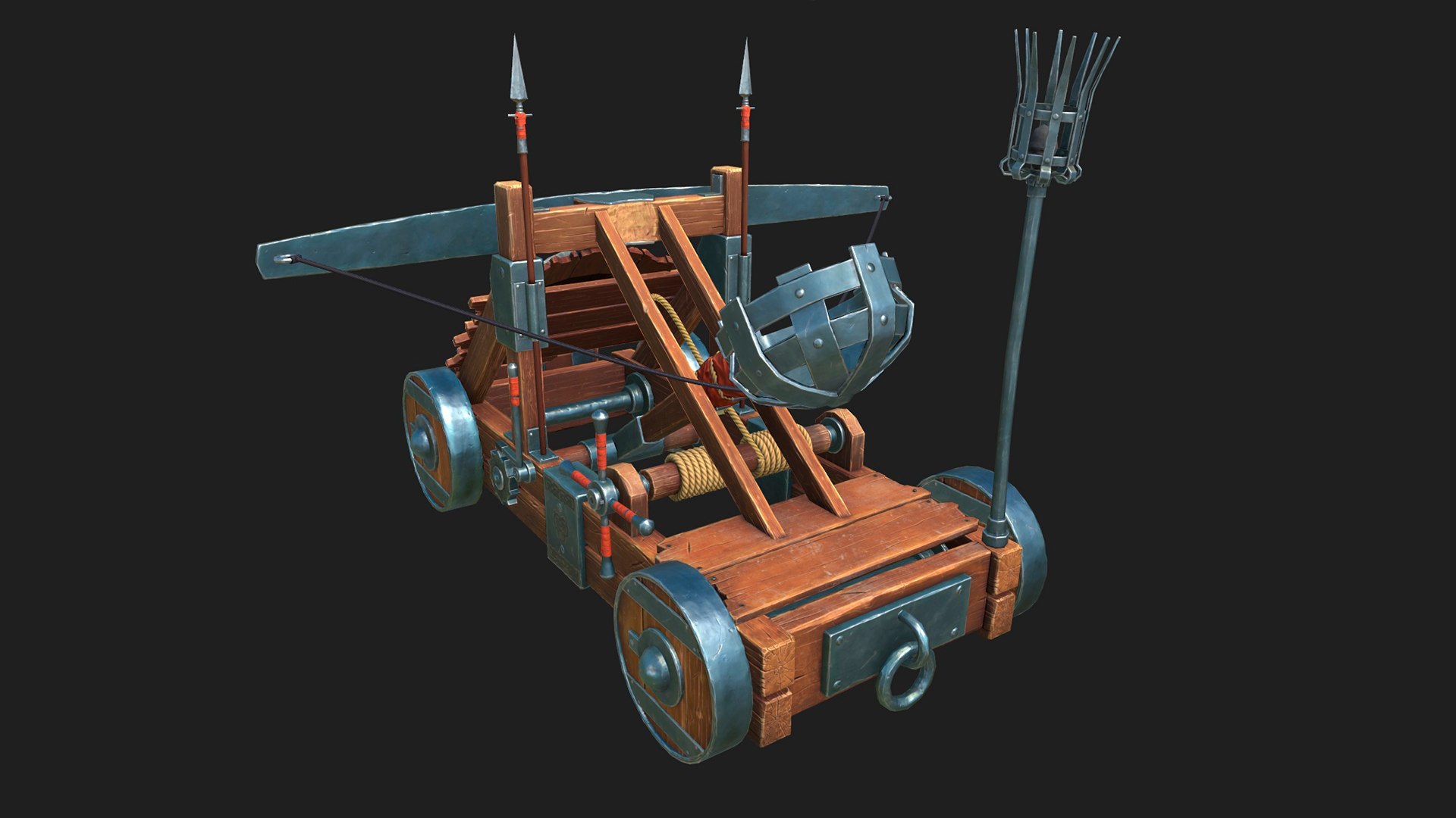 3D Catapult - TurboSquid 1716254