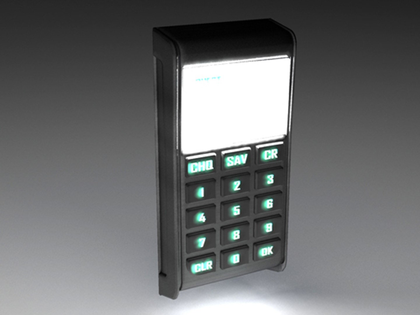 3d Model Of Pinpad Phone