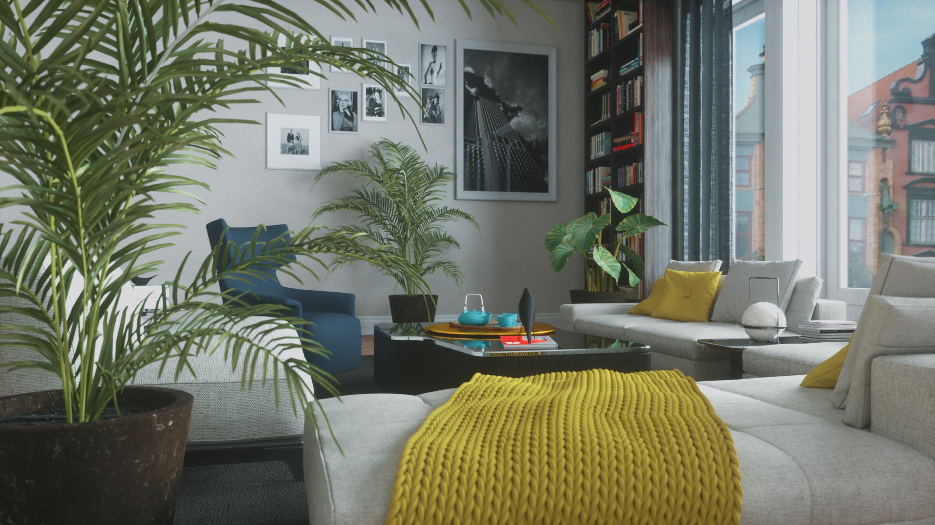 3D Living Room Blender - TurboSquid 1605003