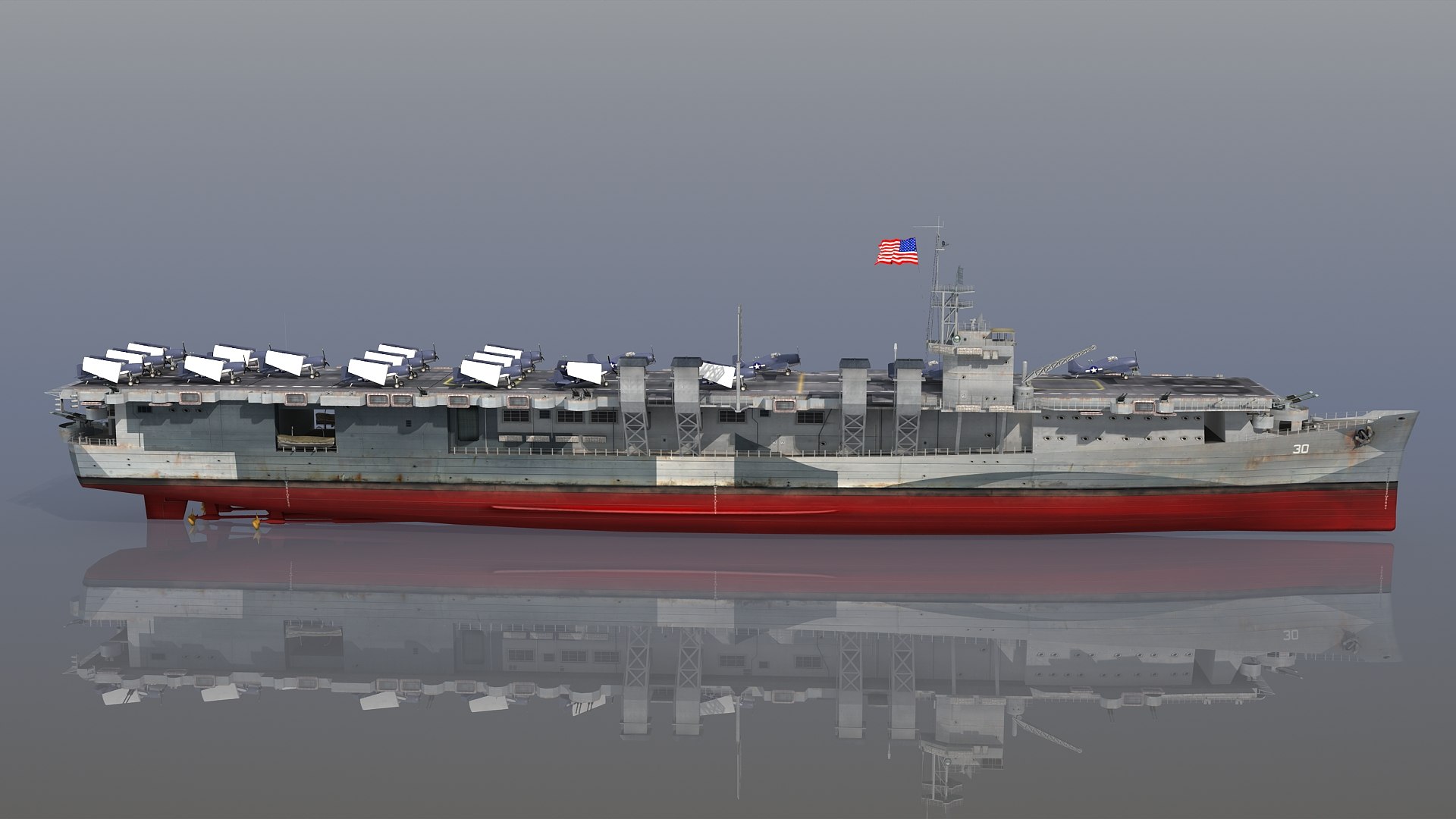 3D USS San Jacinto CVL-30 model - TurboSquid 2094906