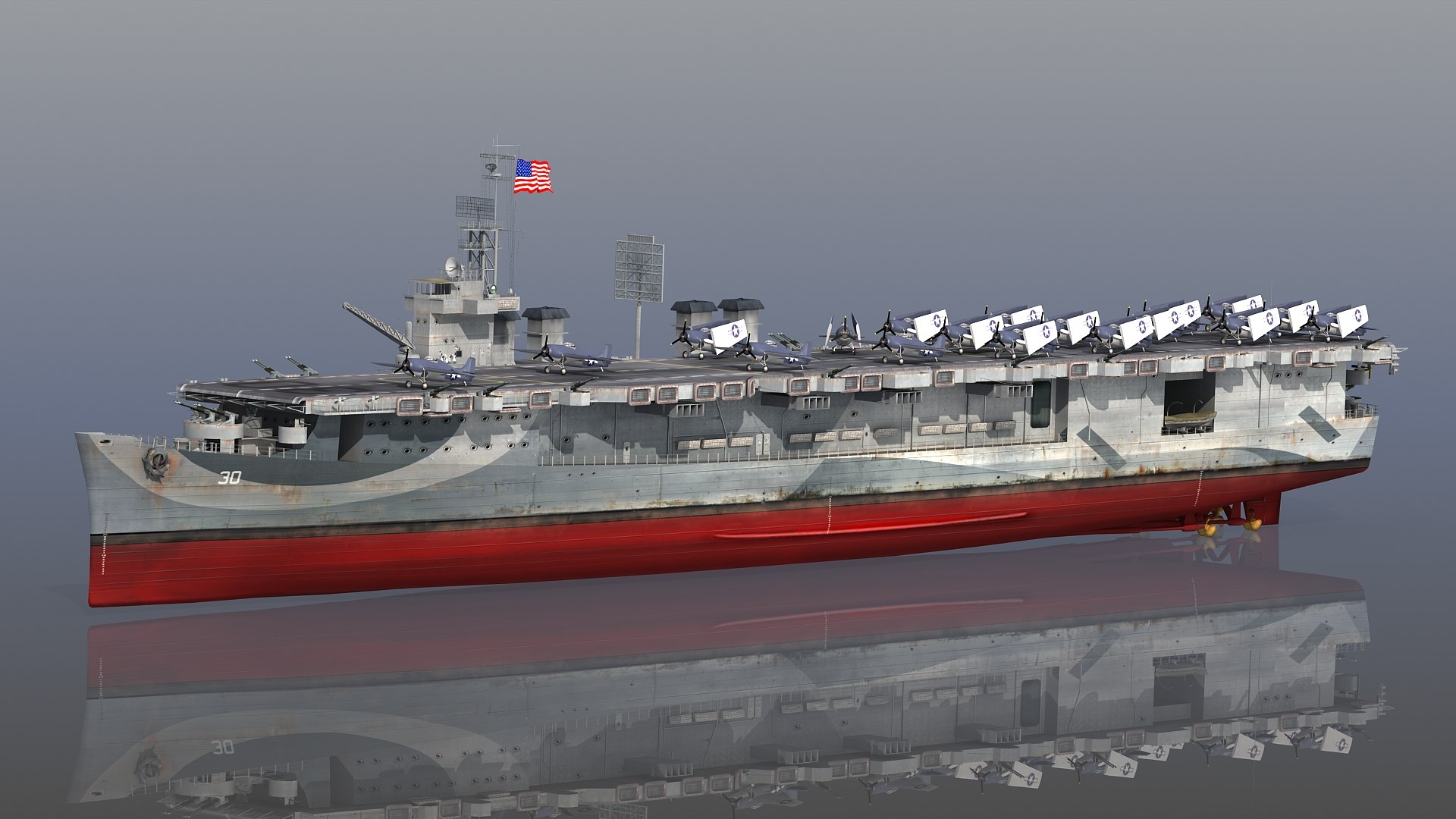 3D USS San Jacinto CVL-30 model - TurboSquid 2094906