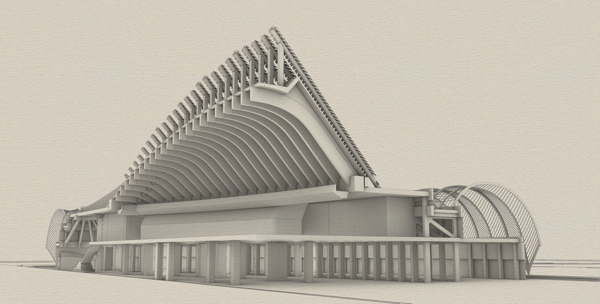 3D Florida Polytechnic University Santiago Calatrava - TurboSquid 1639128