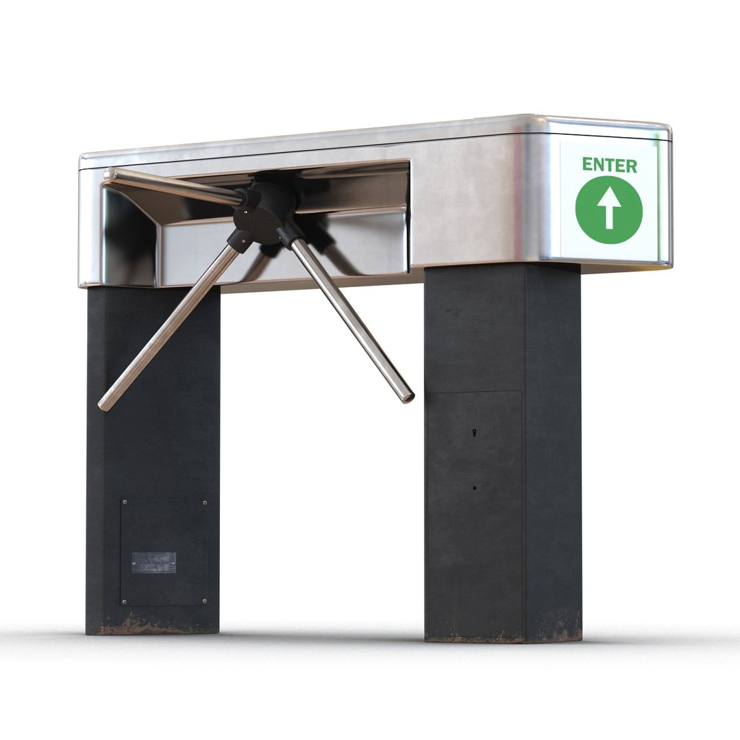 Tripod Turnstile 3d Model